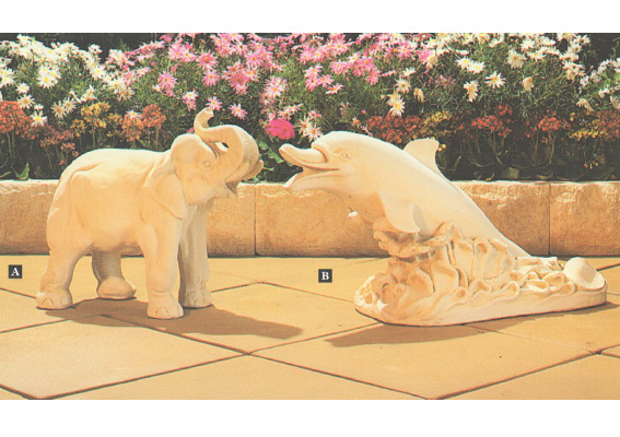 Florentine Figures : A. Elephant B. Dolphin